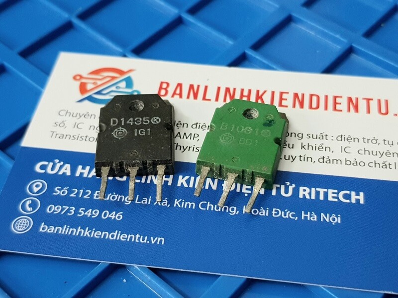 D1435 B1031 Cặp Transistor Darlington 100V 15A TO-3PN (Tháo máy)