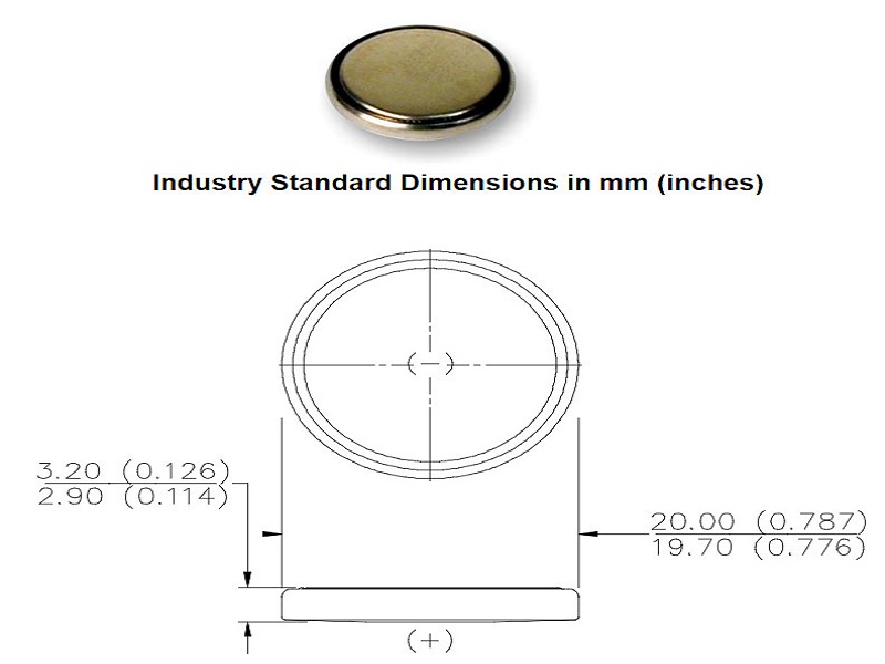 Pin cúc áo 3V CR2032